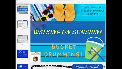 Bucket Drumming - Walking on Sunshine - EASY PREP, FUN Rhythm Practice!