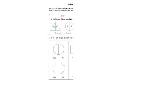 Year 1 Maths Workbook: Fractions | Halves and Quarters by Savvy Teaching