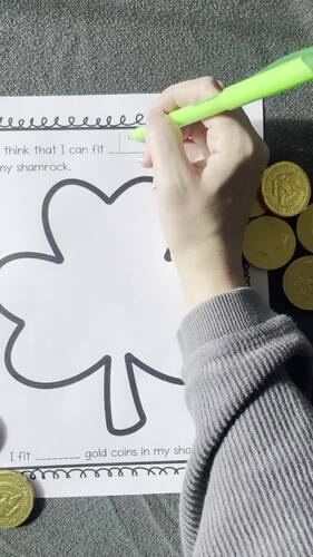 March: Shamrock Estimation Activity *Perfect for St. Patrick's Day!*