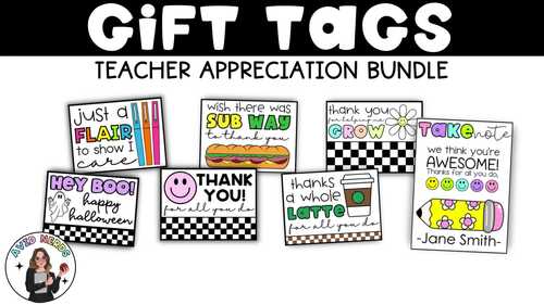 Back to School | End of Year Teacher Appreciation and Staff Gift Tags ...