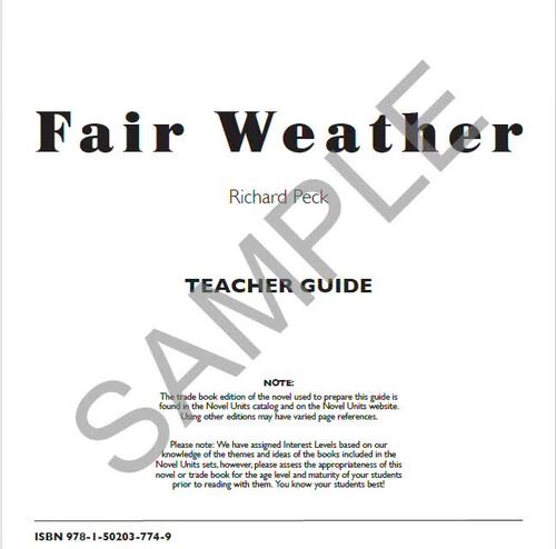 Fair Weather Novel Units® Teacher Guide Novel Study | TPT