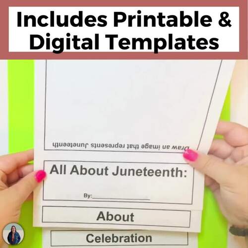Juneteenth Project Printable and Digital for Juneteenth Holiday Activities