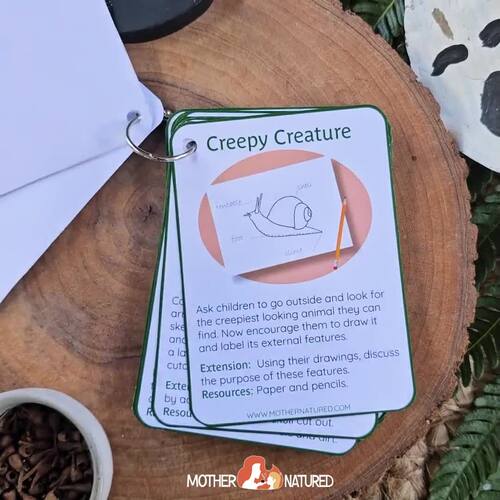 Halloween Outdoor Activity Cards | Nature Halloween Activities