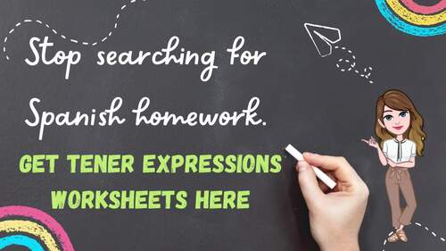 Spanish Tener Expressions Practice Worksheets Grammar Activities for ...