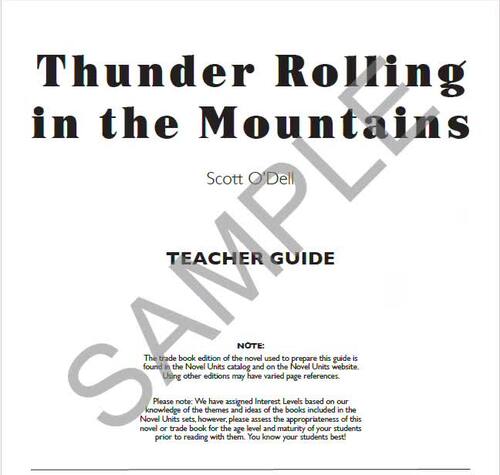 Thunder Rolling in the Mountains Novel Units® Teacher Guide Novel Study