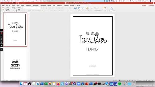 Teacher Planner Australian Teachers Ultimate Binder - ALL THE BLUES