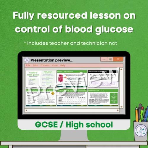 Control of blood glucose (GCSE) by CMGs Science lessons | TPT