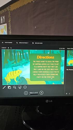 Froggy Hop Spring Treble Clef Interactive Elementary Music Activity