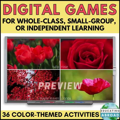 36 No-Prep Digital Color Games for Lower Elementary: Perfect for Class ...