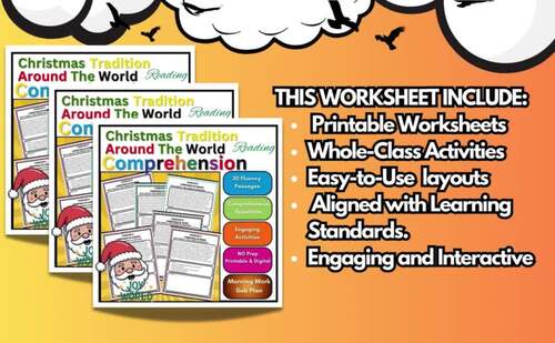 Christmas Tradition Around The World Reading Comprehension Passages 6th ...
