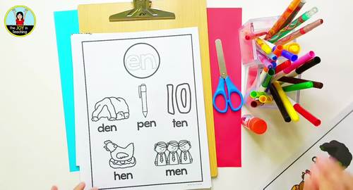 CVC Word Family EN Worksheet by The Joy in Teaching | TPT