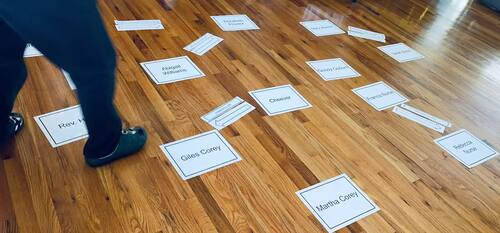 The Crucible Act III Character Map—Kinesthetic Activity and Worksheet