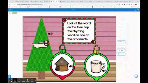 Christmas Rhyming Words BOOM™ Cards by Little Library of Learning