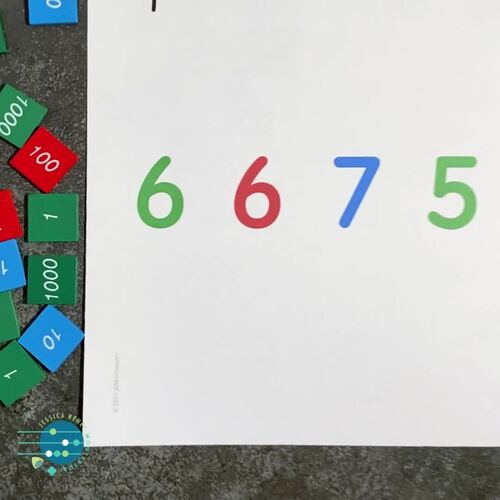 Montessori Math 4 Digit Division Activities Stamp Game Large Printable ...