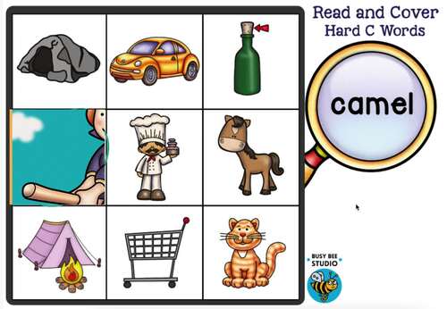 Halloween Hard and Soft C Boom Cards Games by Busy Bee Studio | TPT