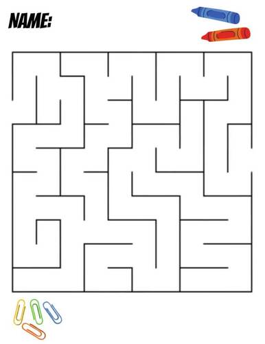 Back to School Maze Puzzles - Calming Mazes - Print and Go | TPT