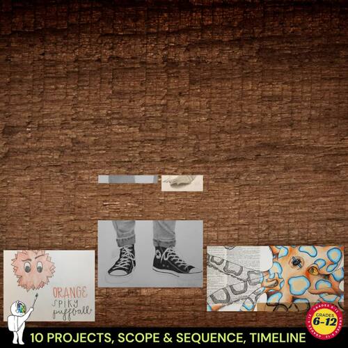 Intro to Drawing, Middle School Art High School Art, Semester of Visual Art