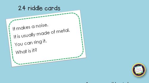 Winter Vocabulary Riddles - Speech Therapy, Inferring, Drawing Conclusions