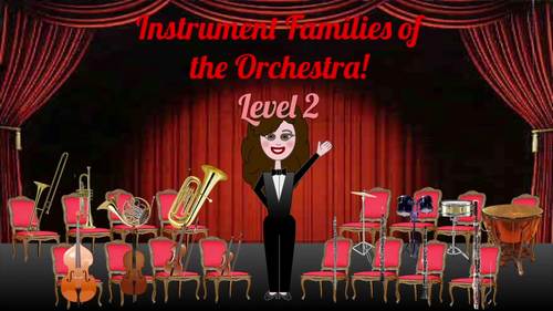 Instrument Families (Level 2) Interactive Music Game for Google Slides