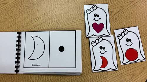Halloween Ghost Shape Matching Book by Mrs Jackson's Little Learners
