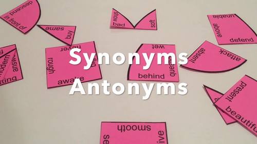 Valentines Day Activity- Synonyms and Antonym- Heart puzzles by Classworld
