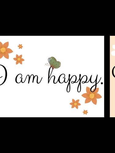 Positive affirmations station cards | 33 I am cards Classroom decor