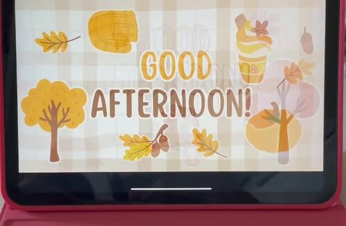 Autumn Daily Agenda Editable Slides / Fall Morning Routine Slides with ...