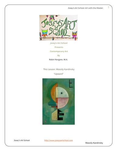 Wassily Kandinsky Art Lesson Upward 1st to 6th Grade Art History ...