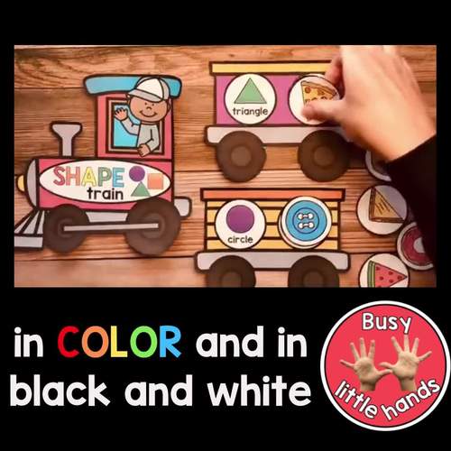 Interactive Shape Train (Preschool, Sped, Kindergarten) by Busy little ...