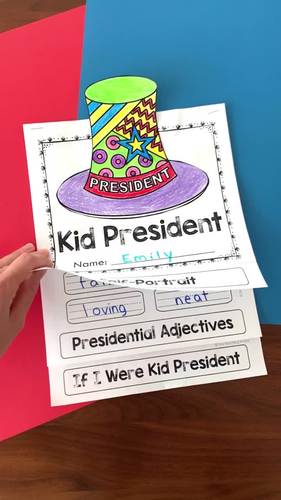 If I Were Kid President [President's Day Writing Craftivity] | TPT