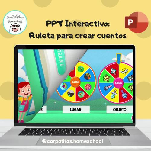 Ruleta para Generar Cuentos al Azar con personajes, objetos, lugar ...