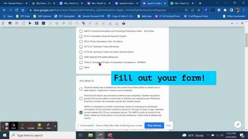 Speech Therapy Report Writer : Google Form by Mrs Peech the SLP | TpT