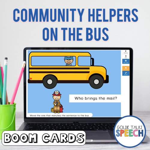 Community Helpers | Boom Cards | Language | Speech Therapy | Back to School
