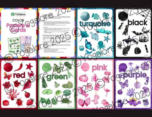 Toddler Color Posters & Matching Cards | Preschool Classroom Decor ...