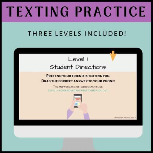 Texting Friends Social Skills | Autism SPED | 3 Levels | BOOM | TPT