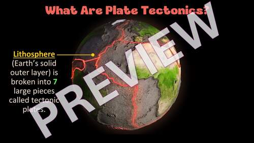 Plate Tectonics PowerPoint Slideshow + Guided Notes Set by Science With ...