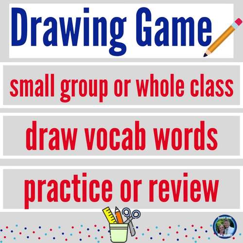 French School Supplies Interactive Drawing Game les fournitures scolaires