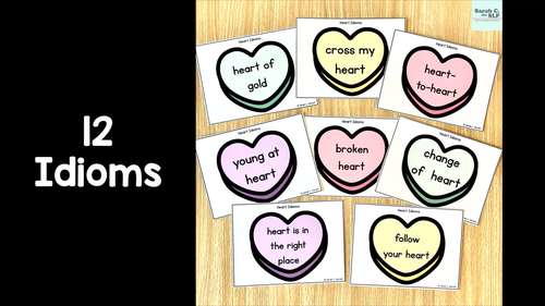 Heart Idioms Printable and Digital Activities for Figurative Language