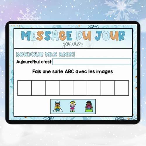 Message du Jour janvier | French Message of the Day January | TPT