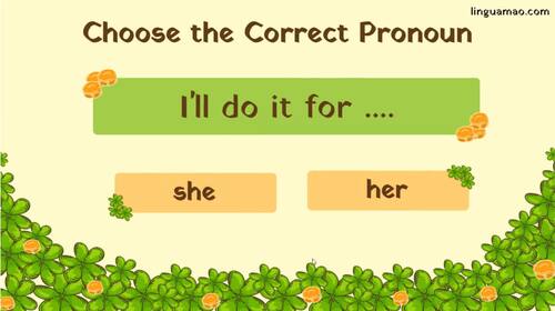 Personal Pronouns Interactive quiz (Subject and Object Pronouns)