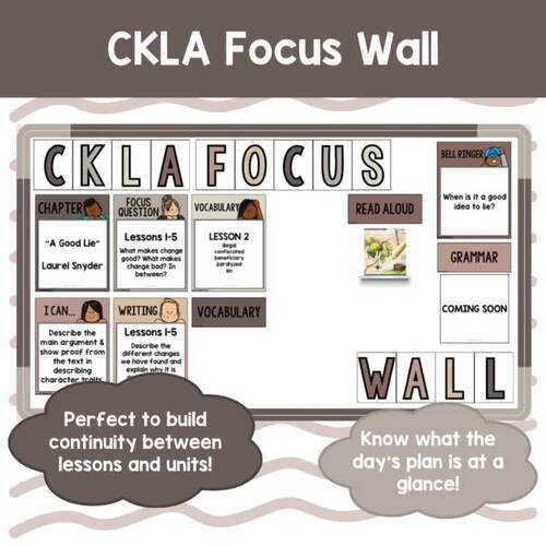 CKLA Grade 4 Unit 1 Personal Narr. Focus Wall: I Can Statements, Bell ...