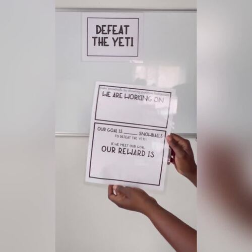 Whole Class Reward System | Defeat the Yeti | Students vs Teacher ...