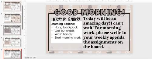 Neutral Holiday Winter Daily Slides / Morning Slides (for Google ...