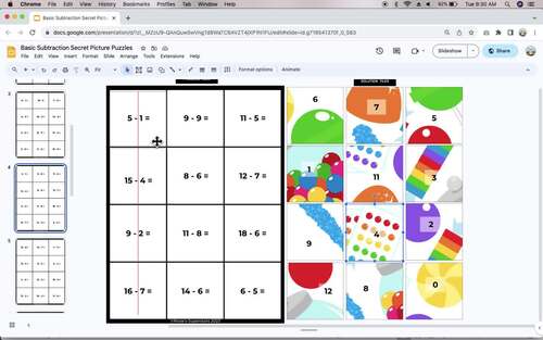 Subtraction Puzzles Print and Digital by Rosie's Superstars | TPT