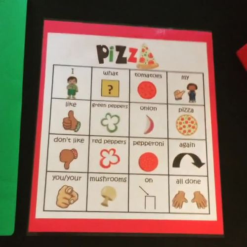 Core Vocabulary Interactive Book: Pizza Party! Autism Support | TpT