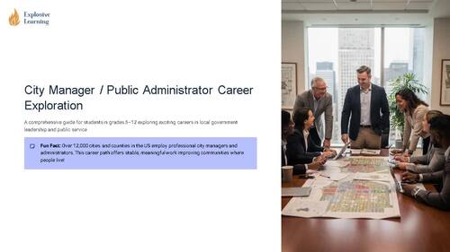 City Manager Public Administra Career Exploration 101 Career ...