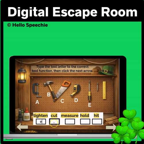 Digital Escape Room 1st and 2nd Grade The Great Leprechaun Lockdown