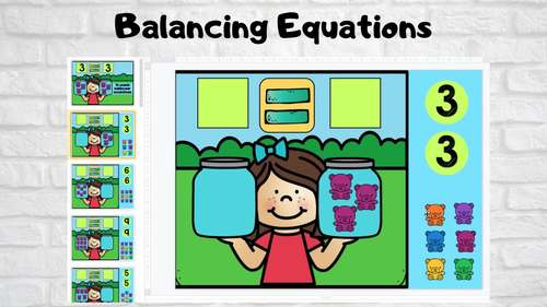 Balancing equations equal symbol Spanish Google Slides by Recursos Arcoiris