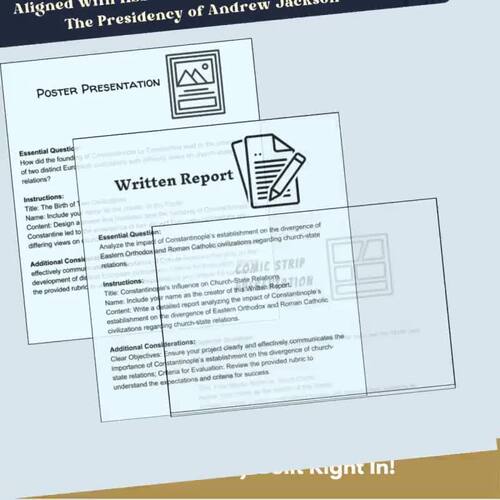 Jacksonian Democracy: Its Principles and Impact • PBL Choice Board ...