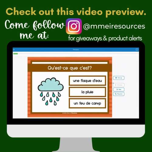 French Fall Vocabulary Activity | L'automne | BOOM Cards by Mme I's ...